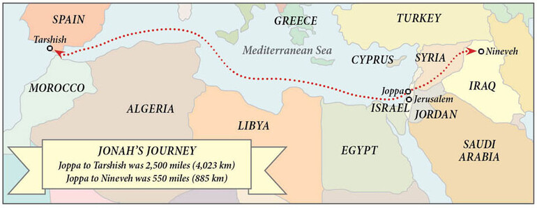 Nineveh Jonah Map Image Detail For Jonah's Rebellion Started Him
